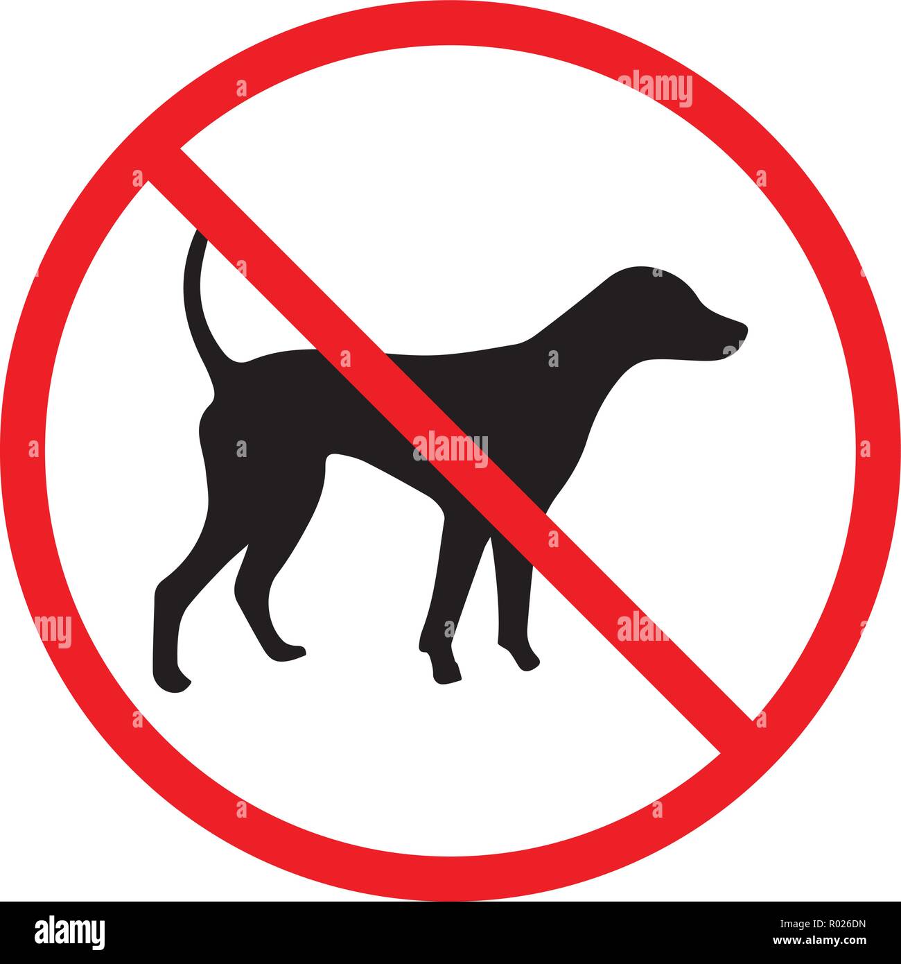 No dogs allowed Stock Vector Images - Alamy