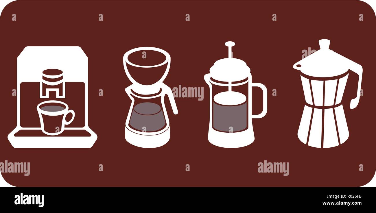 Coffeemaker vector vectors hi-res stock photography and images - Alamy