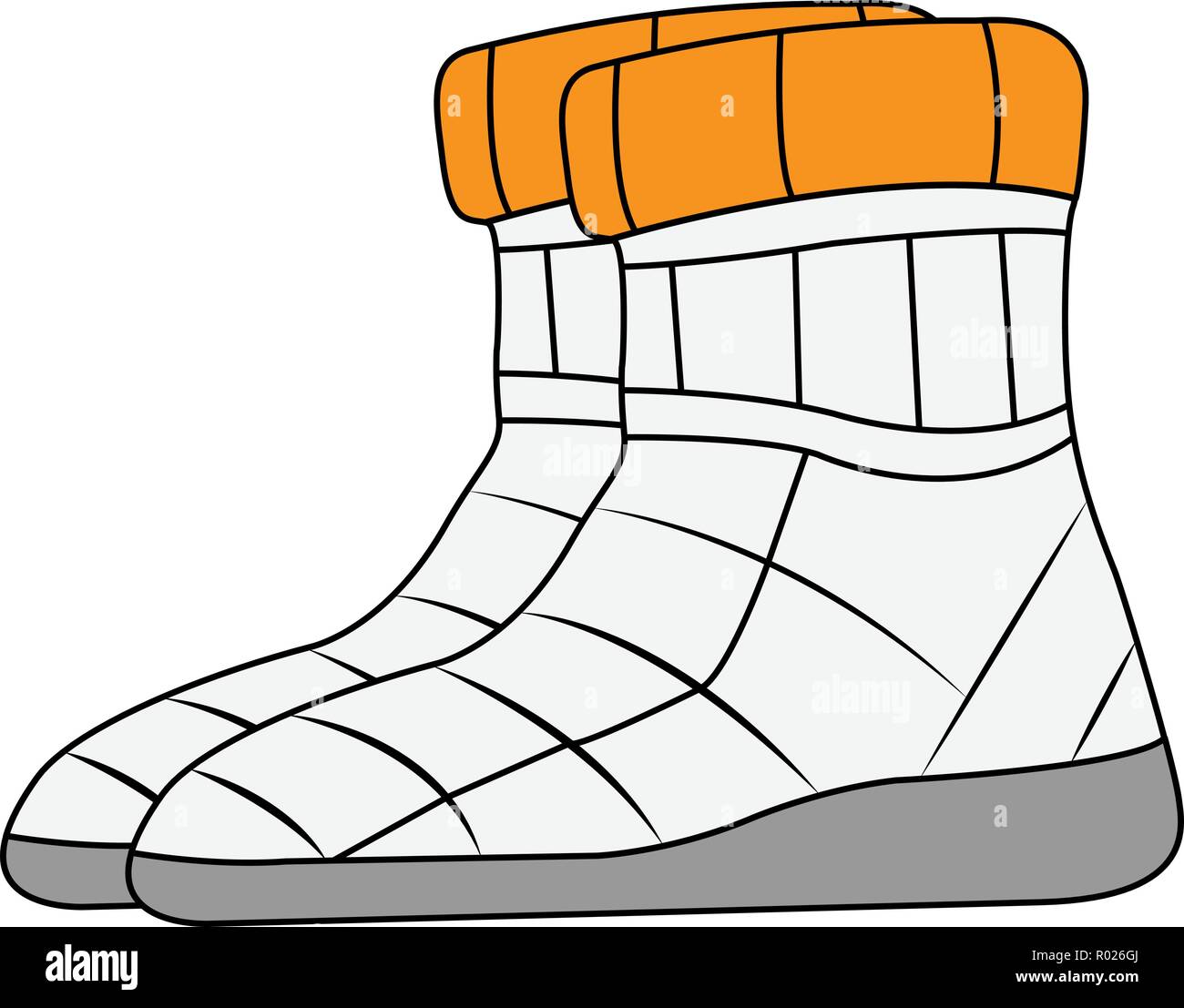 Leather shoes on autumn Stock Vector Images - Alamy