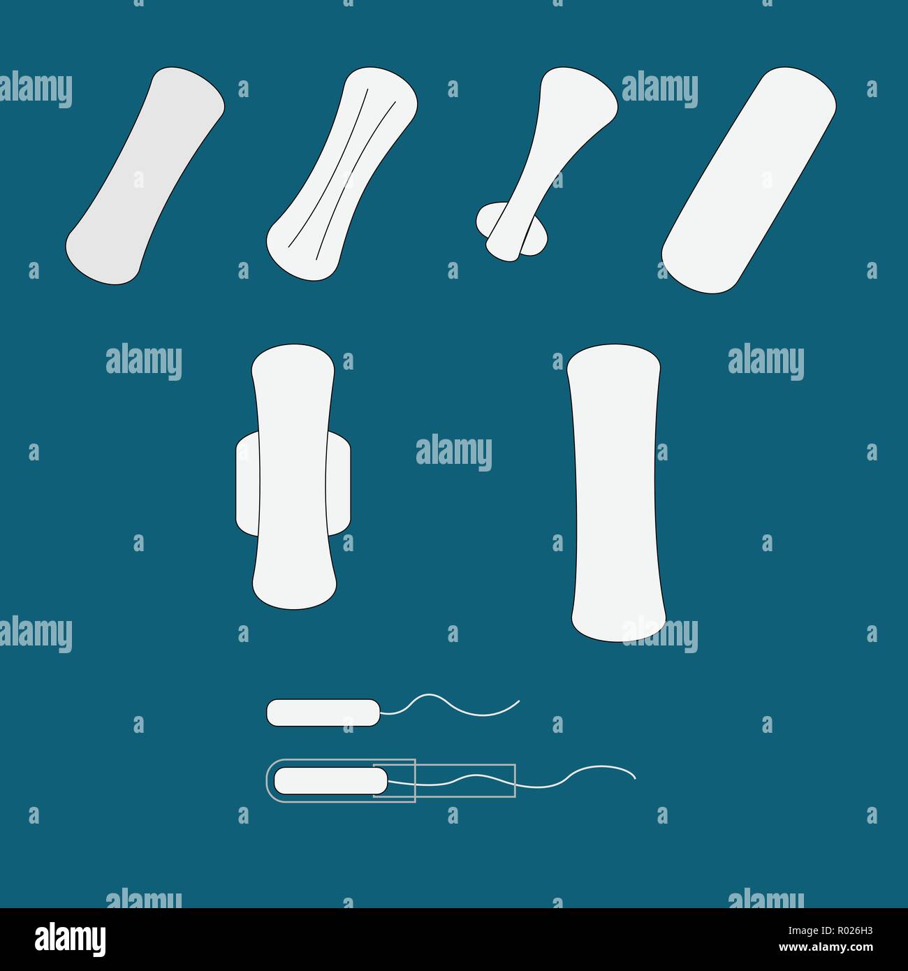 Tampons vector vectors hi-res stock photography and images - Alamy