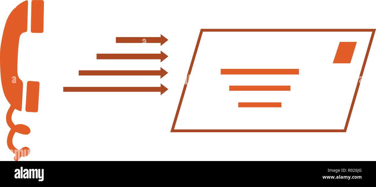 Telephone and letter symbols Stock Vector Image & Art - Alamy