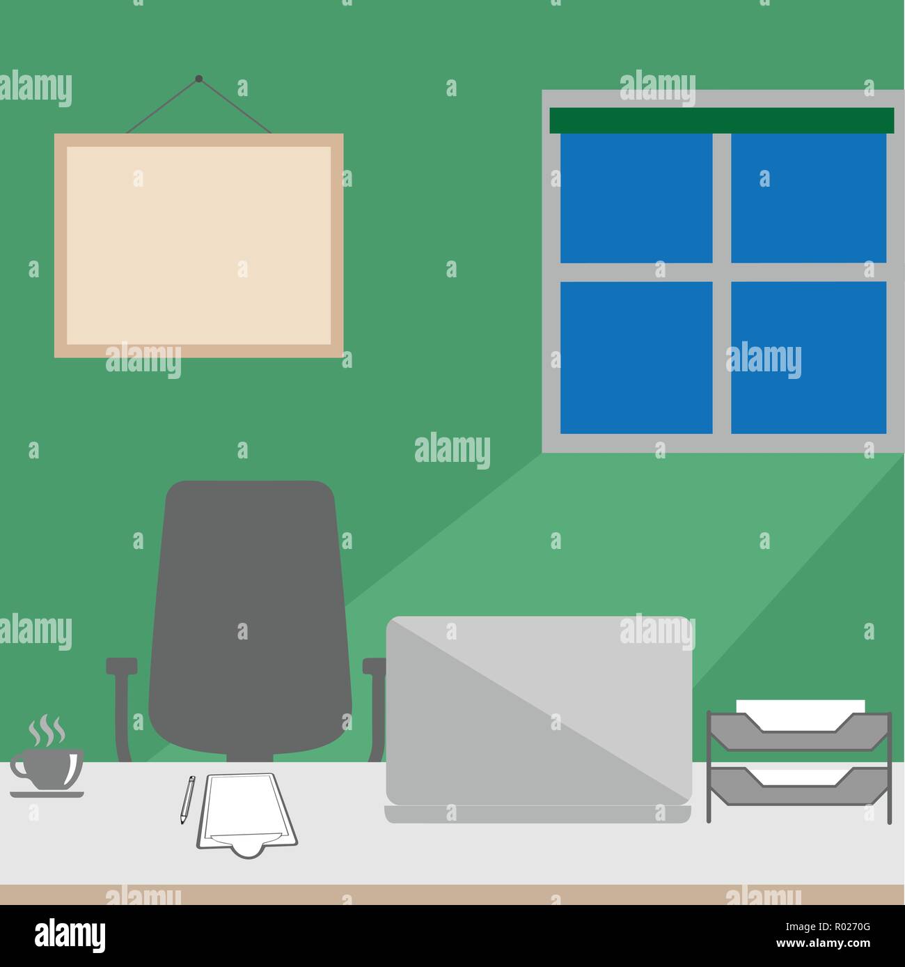 Corporate office empty Stock Vector Images - Alamy