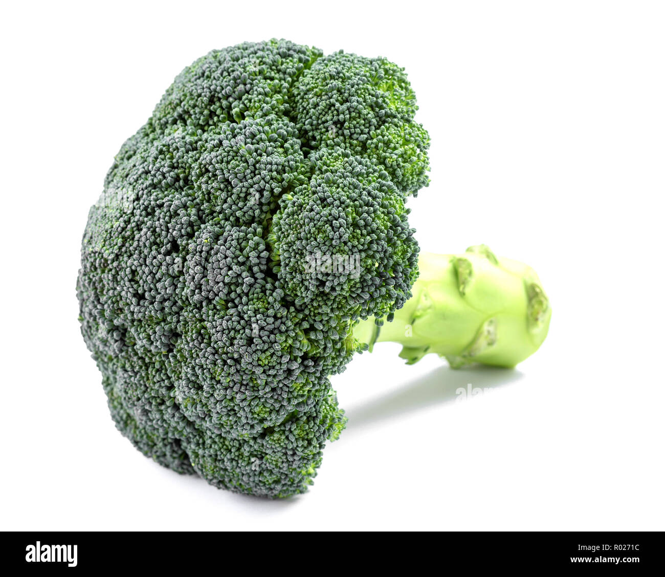 Single ripe broccoli isolated Stock Photo - Alamy