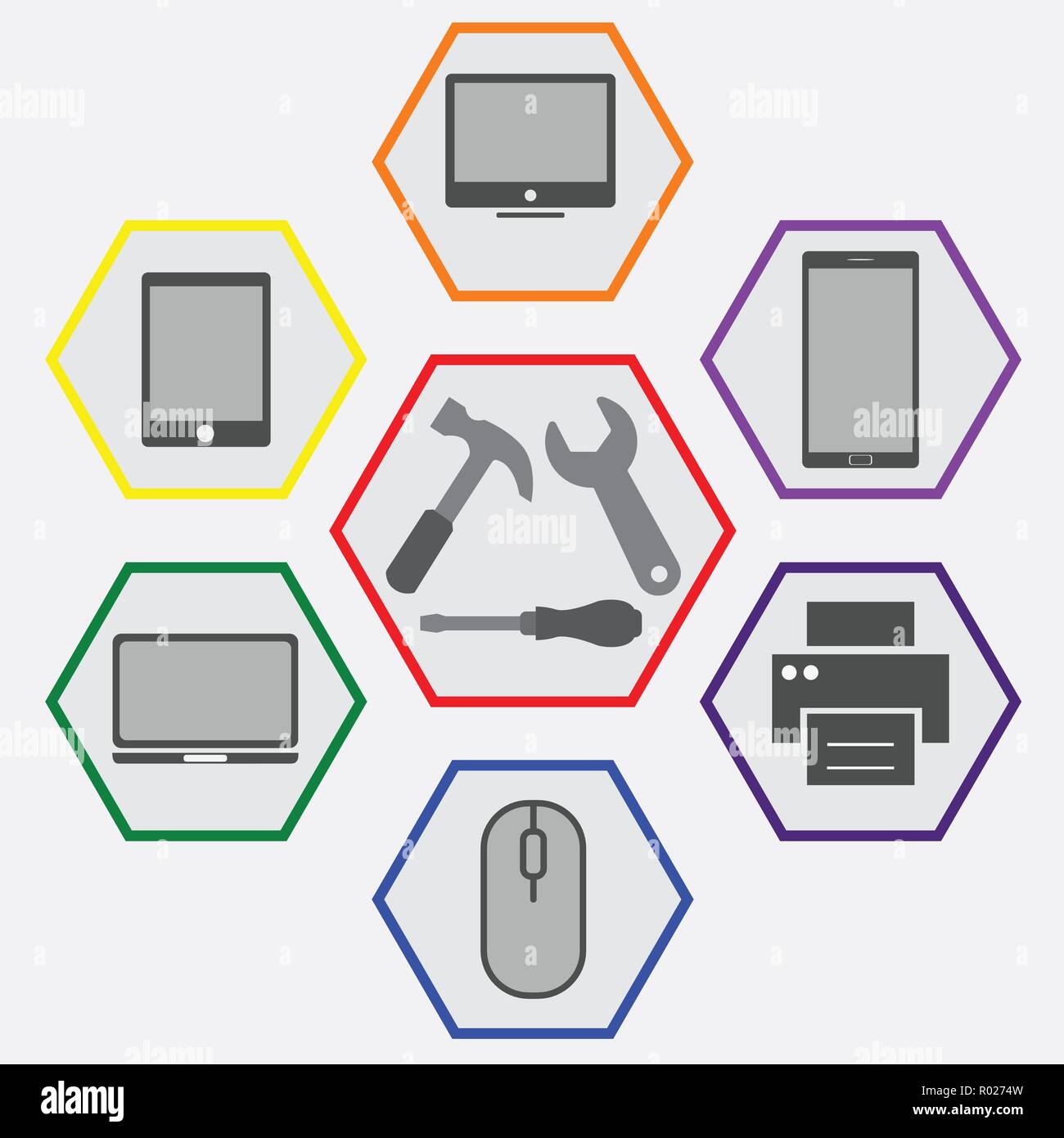 Repairing tools for computer, tablet, printer, smartphone, laptop ...