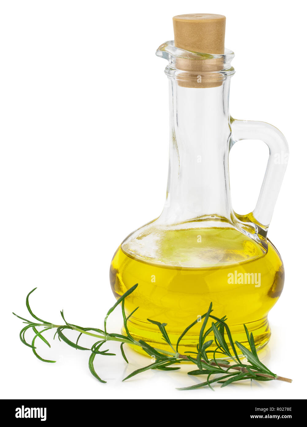 Rosemary liquid in glass Cut Out Stock Images & Pictures - Alamy