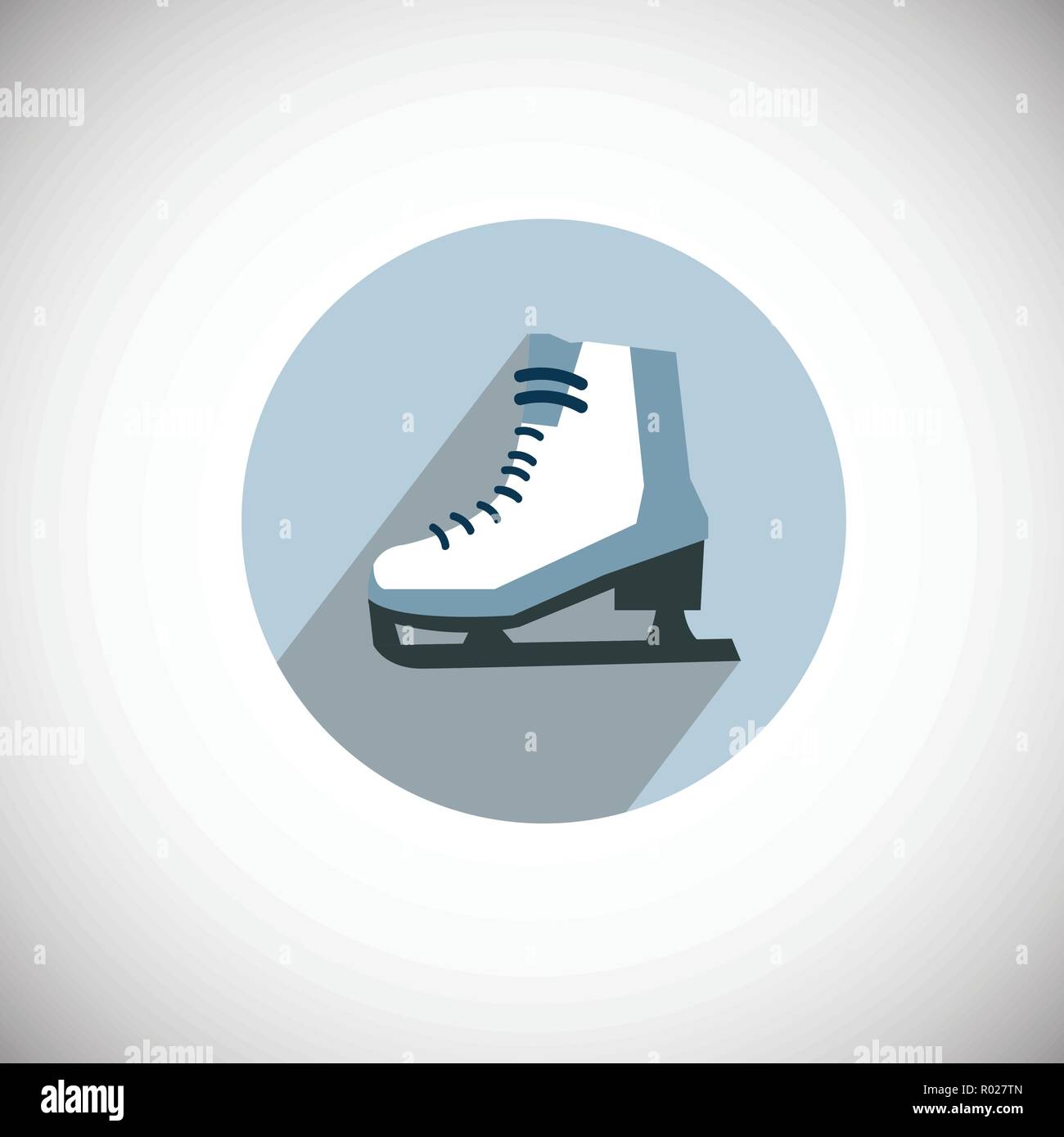 Ice skate on flat background Stock Vector Image & Art - Alamy