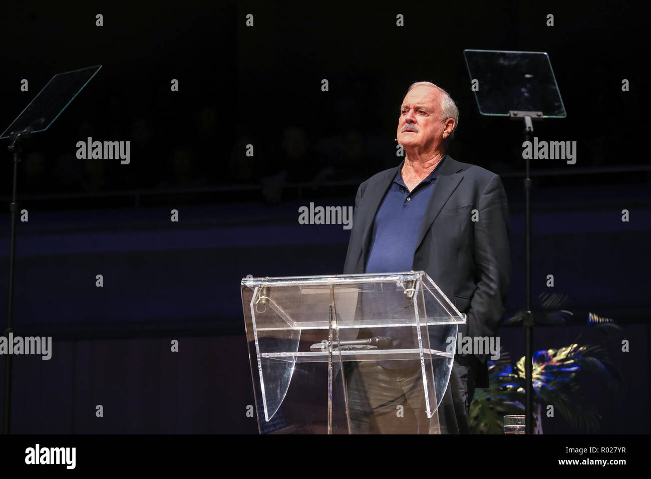 TORONTO, CANADA - APRIL 9, 2018: Comedy Icon John Cleese speaks at Roy ...