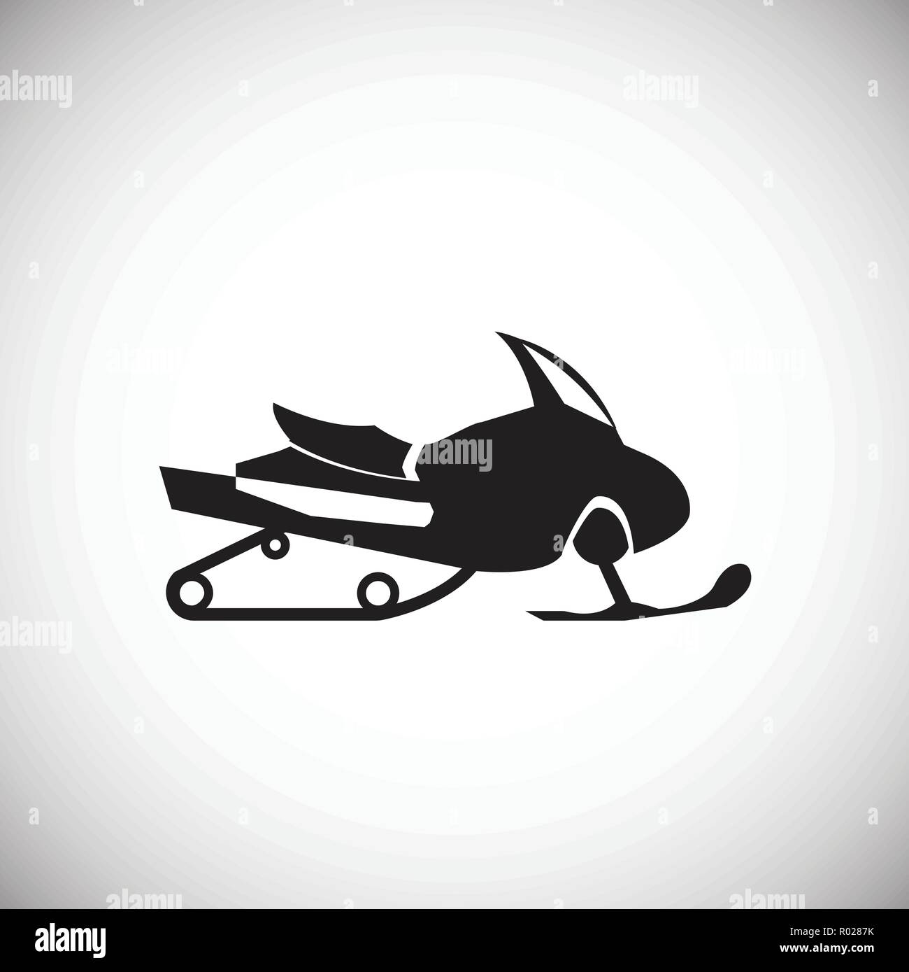 Snow mobile on white background Stock Vector Image & Art - Alamy