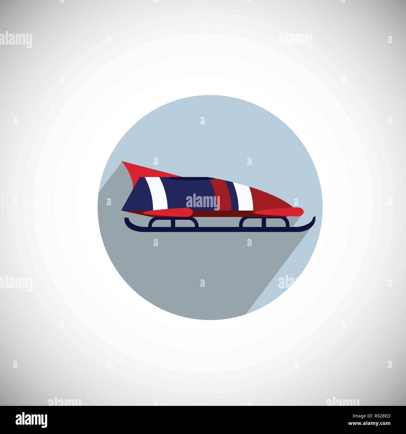 Bobsleigh on flat background Stock Vector Image & Art - Alamy