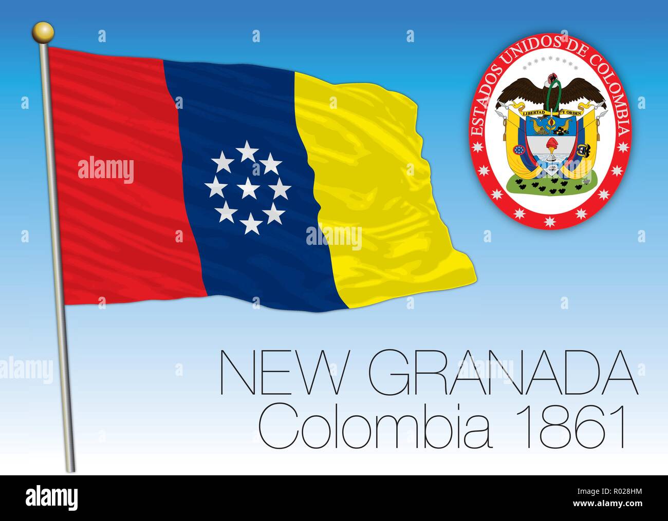 New granada flag hi-res stock photography and images - Alamy