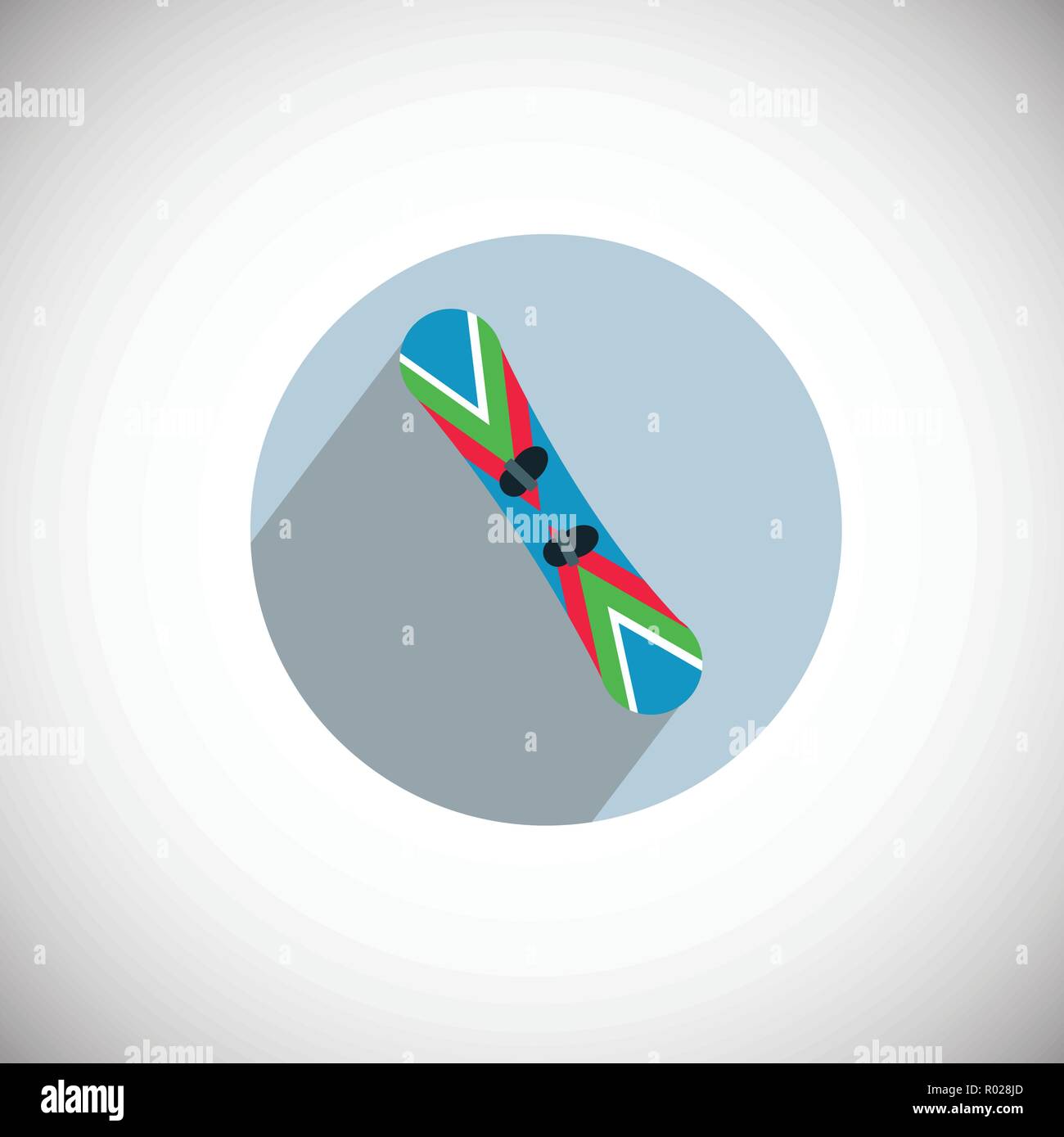 Snowboard on flat background Stock Vector Image & Art - Alamy