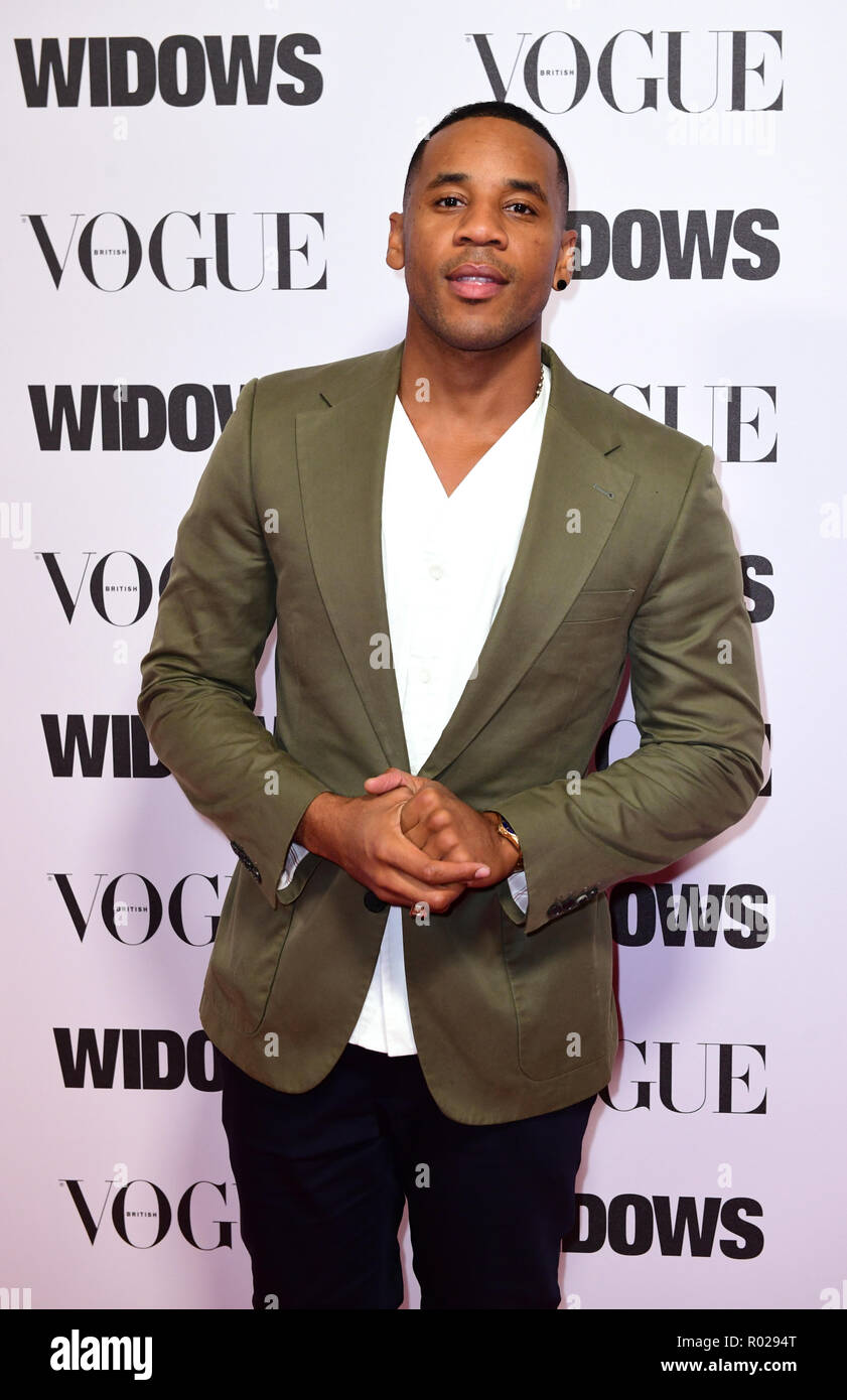 Reggie Yates attending a special screening of Widows, held at the Tate ...