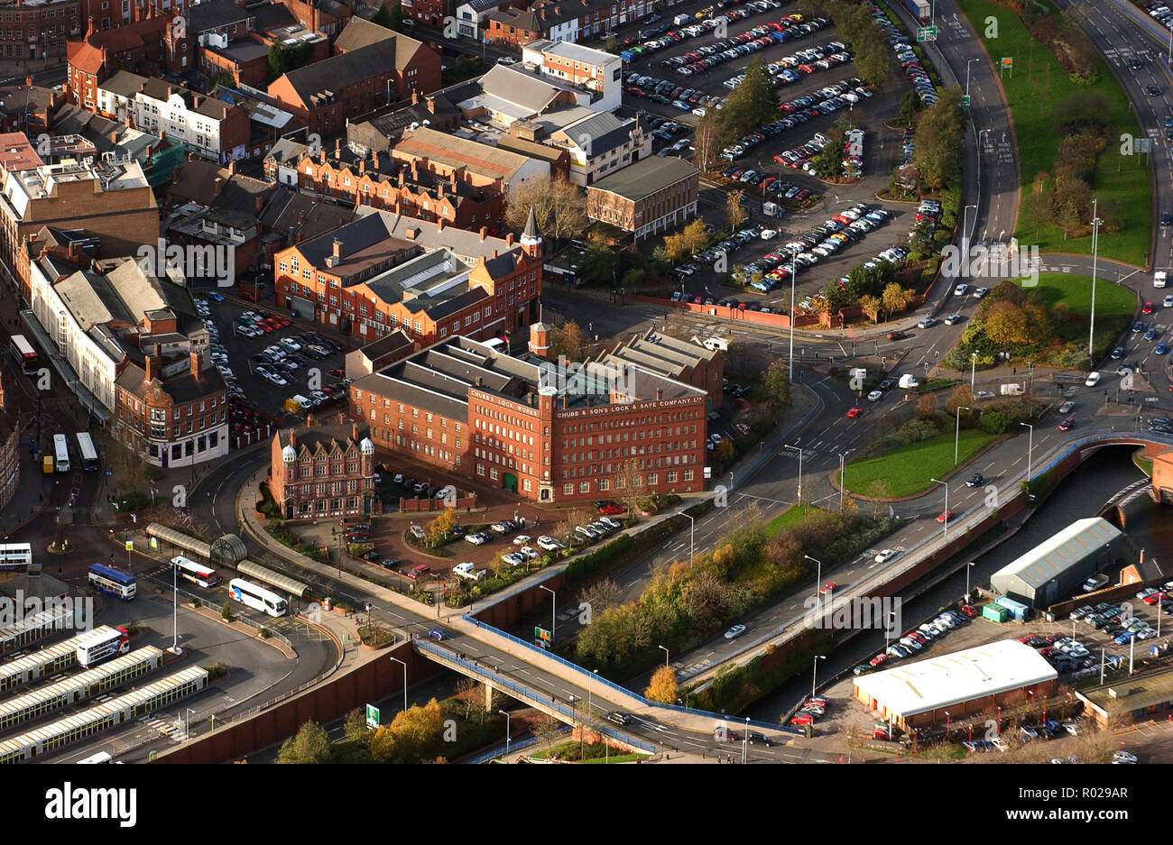 Aerial view of the Chubb building Wolverhampton England Uk Stock Photo ...