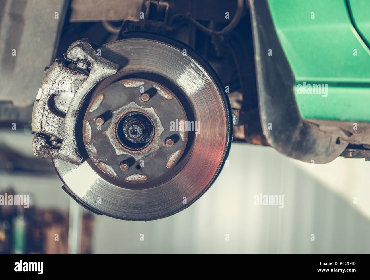 Damaged disc brakes hi-res stock photography and images - Alamy