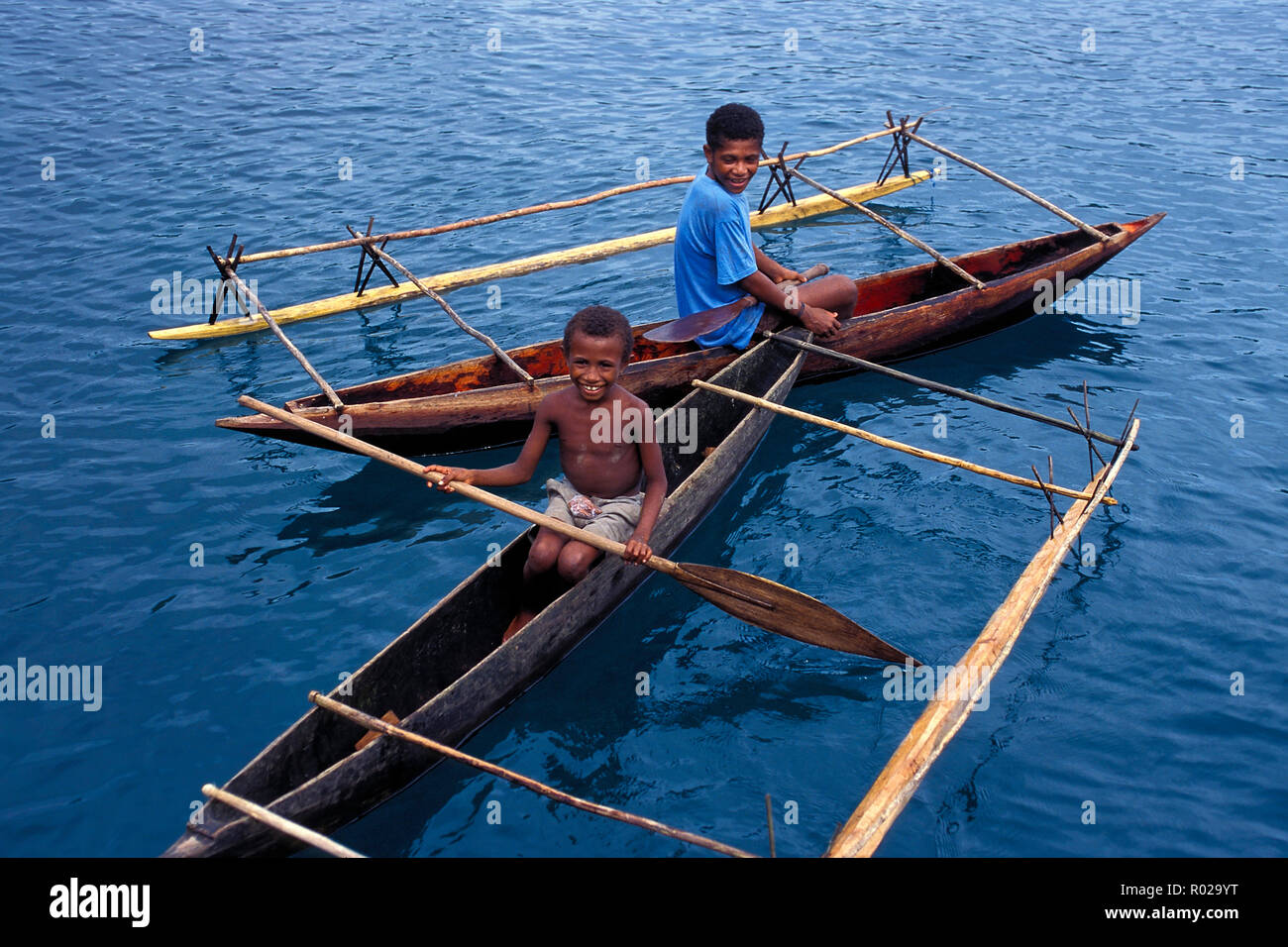 Fijian children, Fiji, Pacific Ocean Stock Photo - Alamy