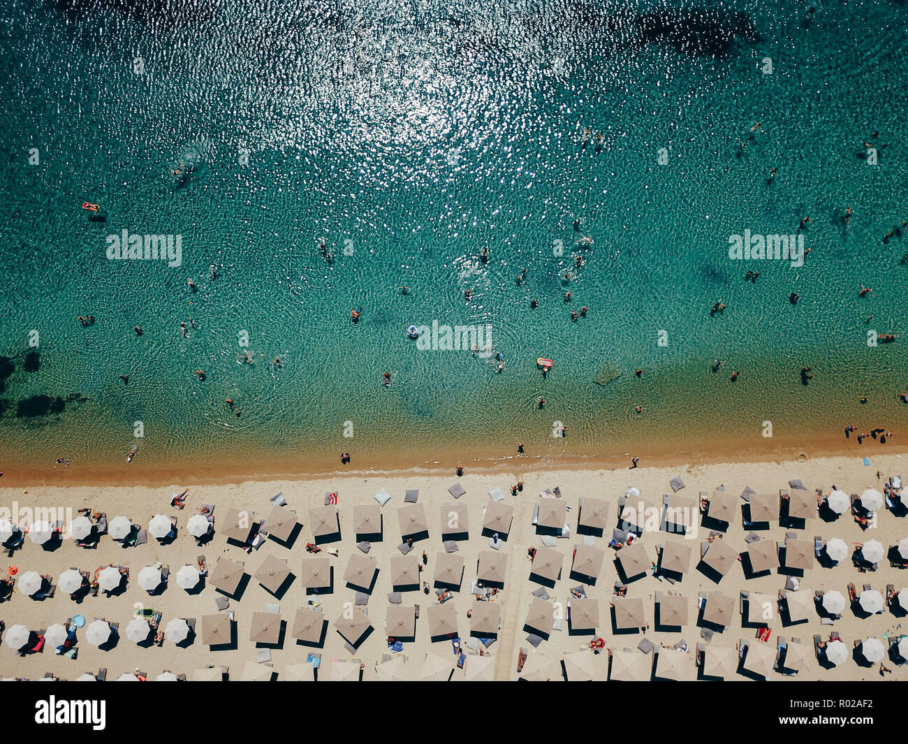 Drone flying above beautiful beach hi-res stock photography and images ...