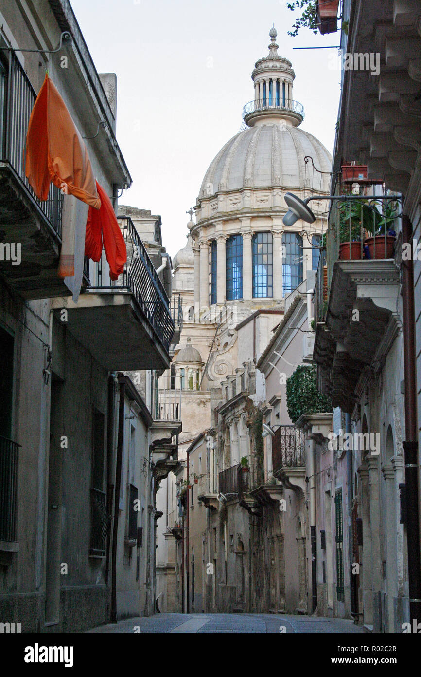 historic center of Ragusa Ibla in Sicily, Italy Stock Photo - Alamy
