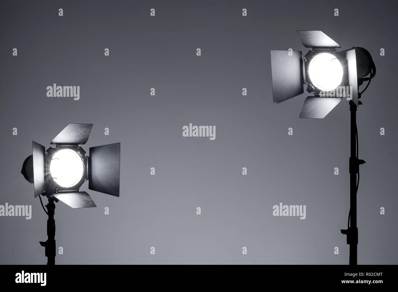 Equipment for photo studios and fashion photography. Light gray ...