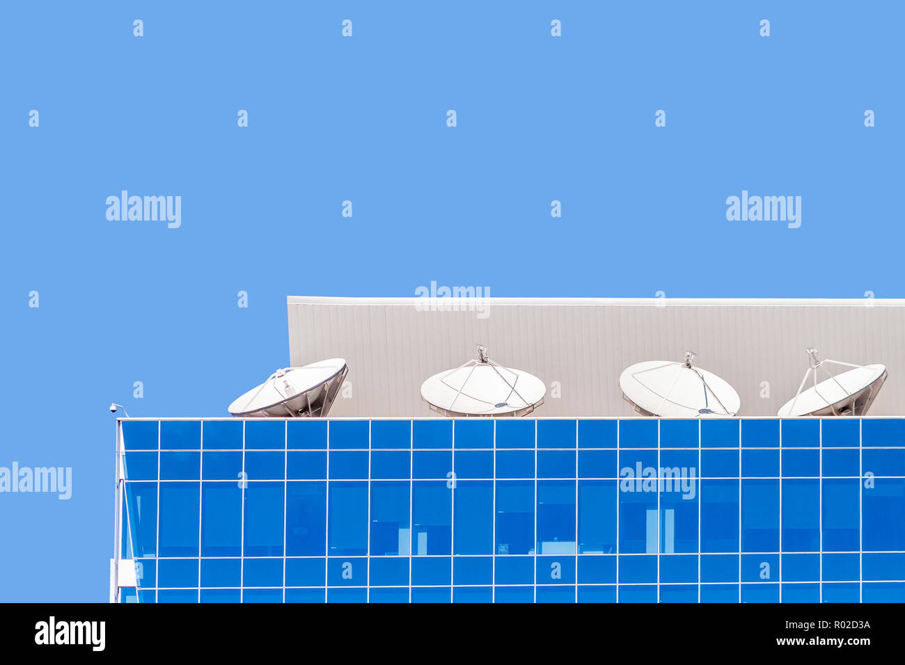 Satellite dish modern building architecture hi-res stock photography ...