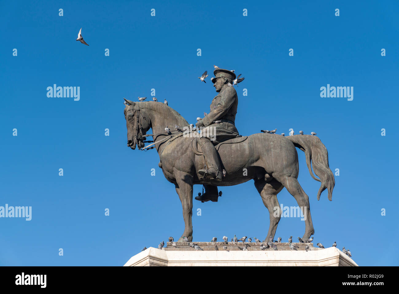 Statue of Mustafa Kemal Ataturk in Ulus neighborhood, Ankara Turkey ...
