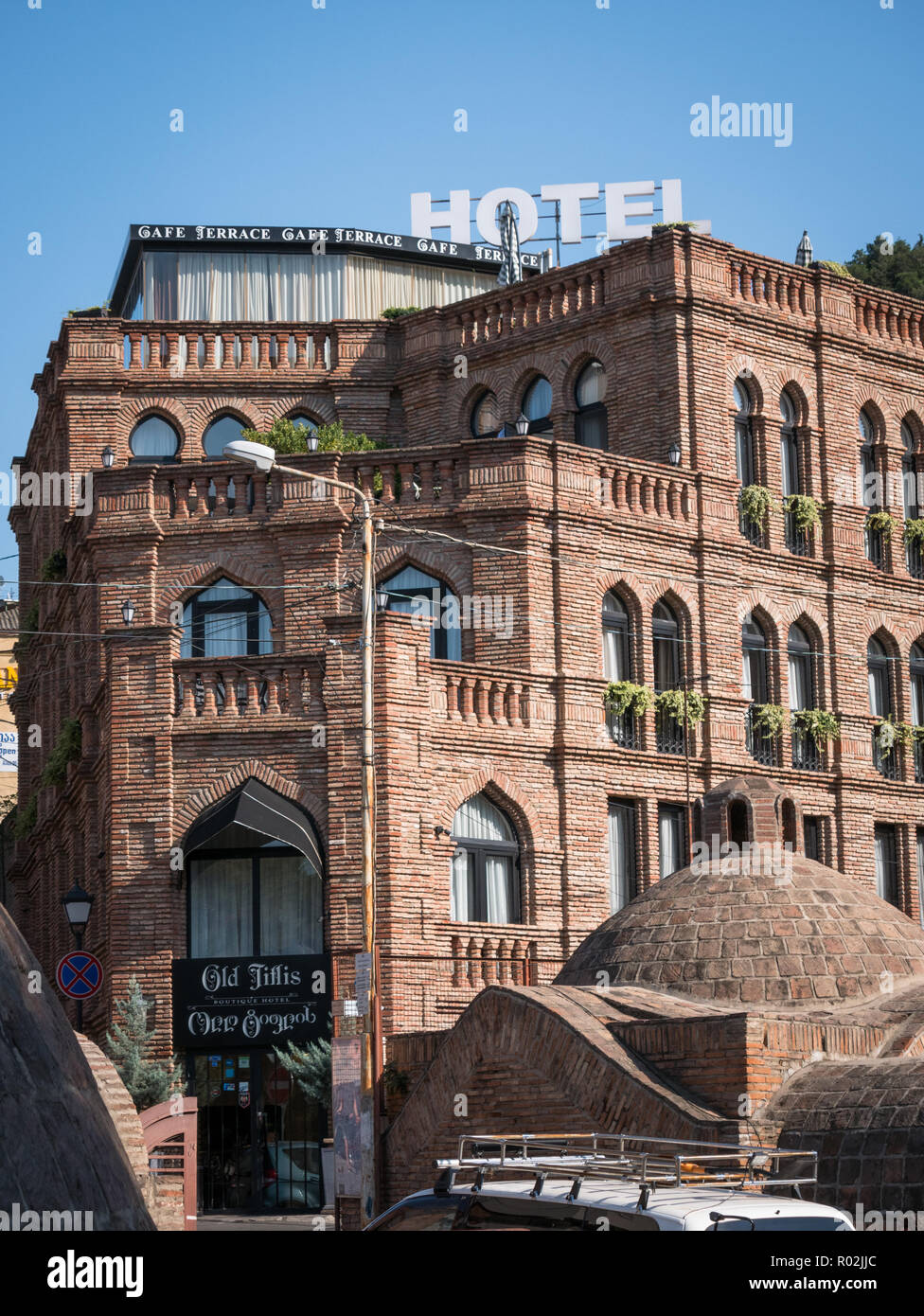 The sulphur baths in the city centre of Tbilisi, Georgia Stock Photo ...