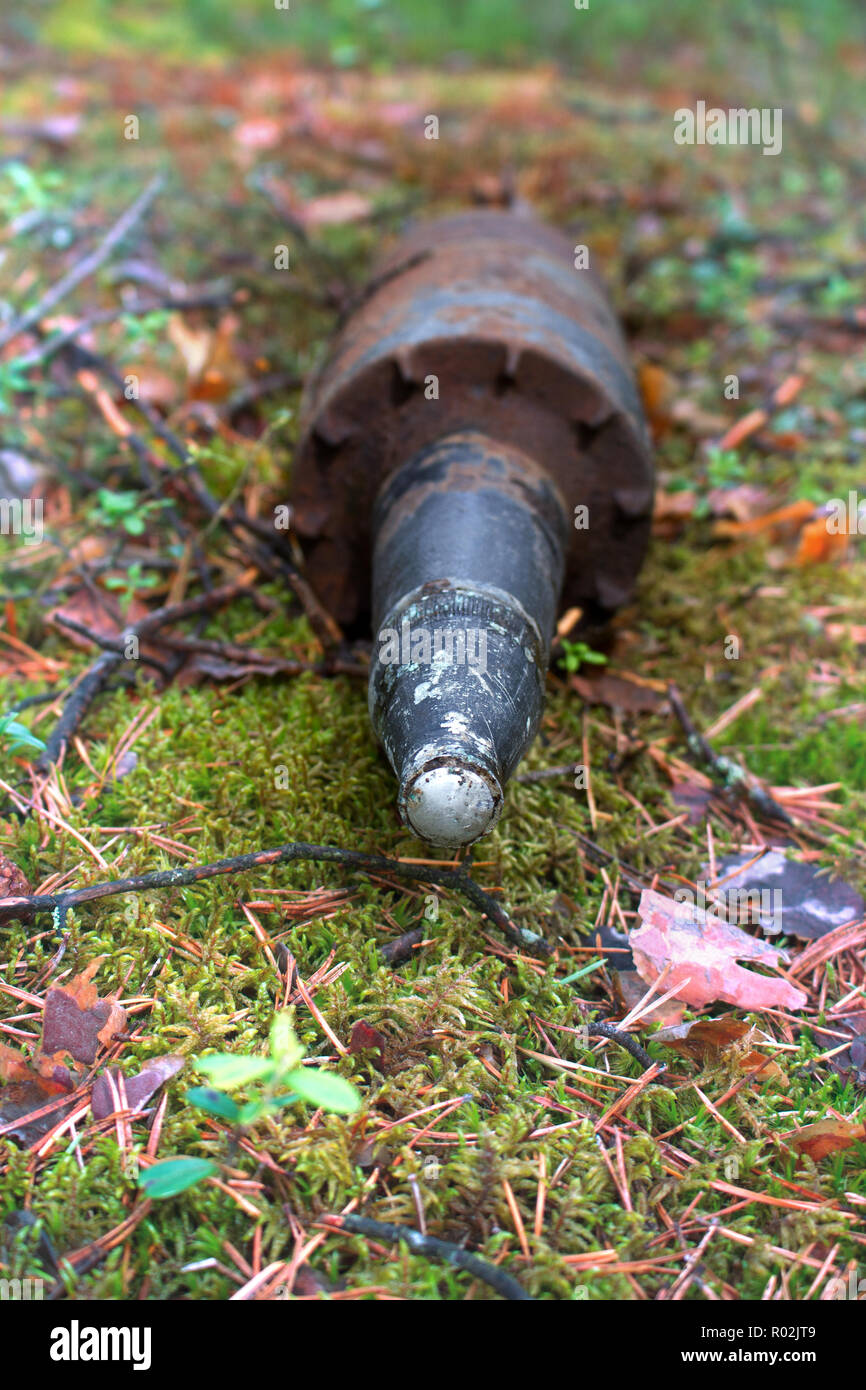 Unexploded trench mortar bomb hi-res stock photography and images - Alamy