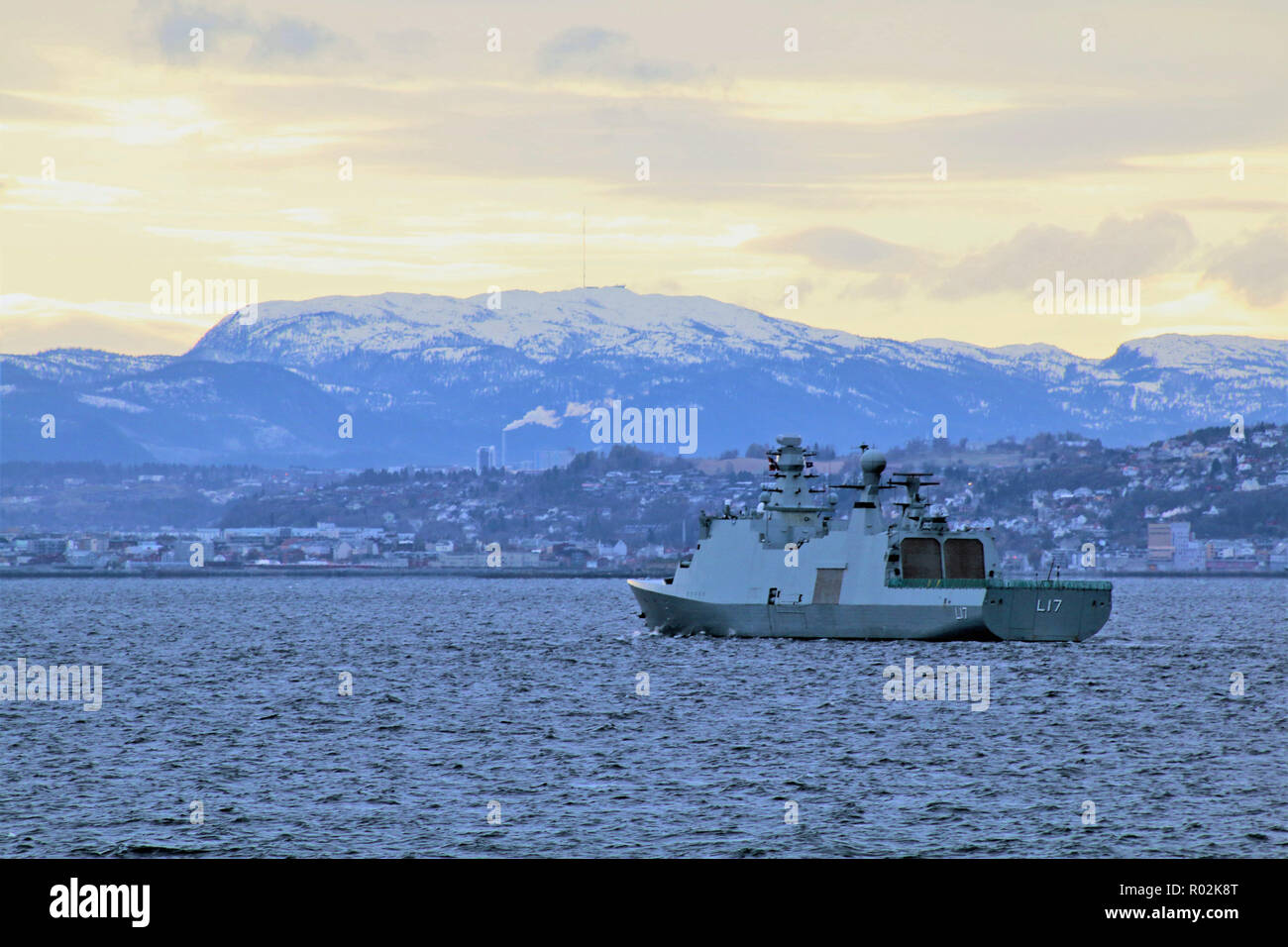 Standing NATO Maritime Group One (SNMG1) flagship Danish multi-role ...