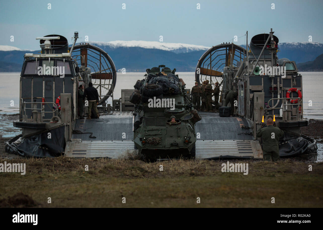 U.S. Marines with 2nd Assault Amphibian Battalion, 2nd Marine Division ...