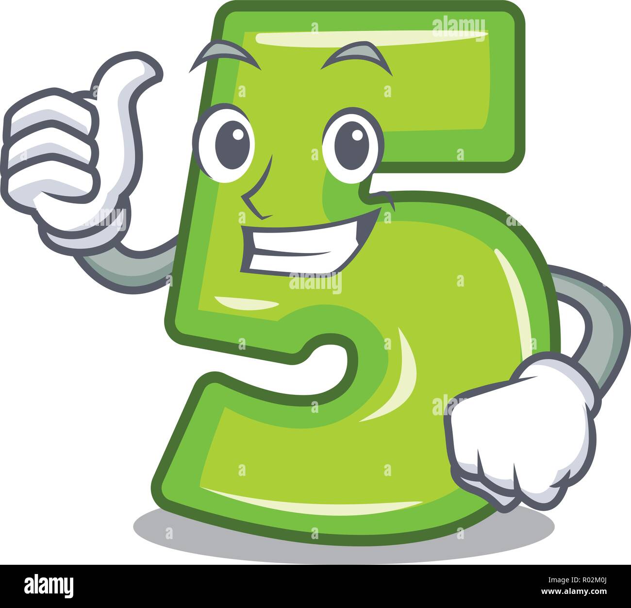 House number five Stock Vector Images - Alamy