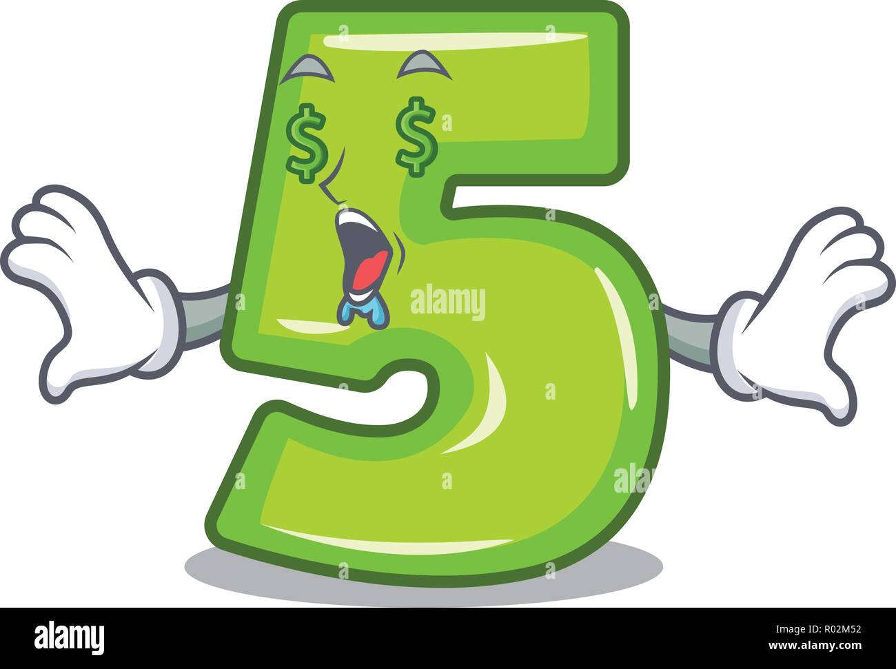 Eye of five dollar bill Stock Vector Images - Alamy