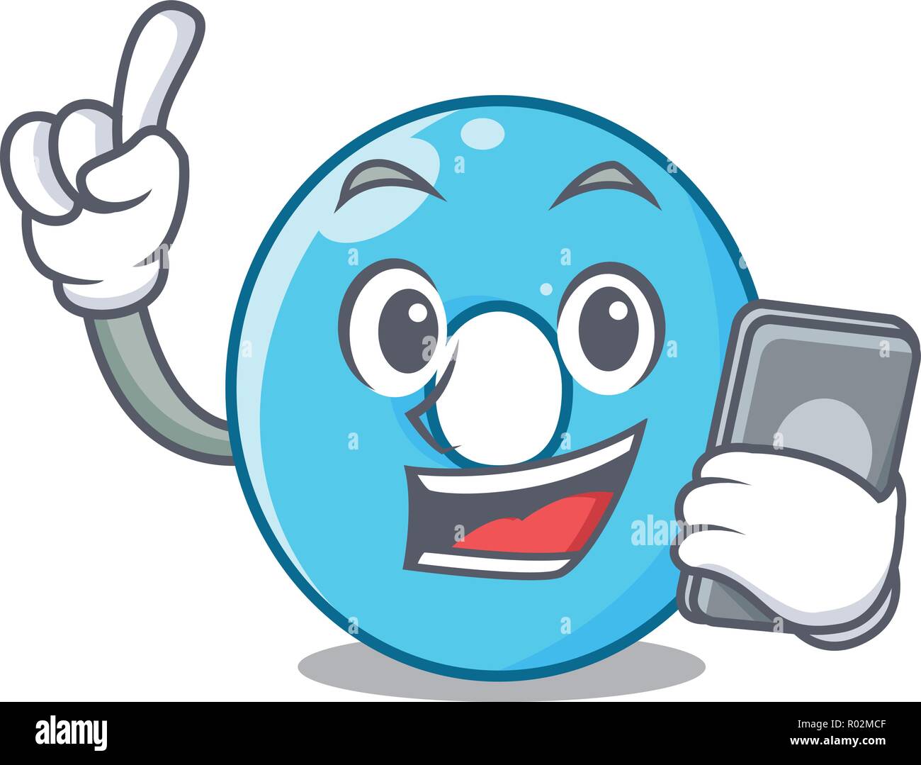 With phone the number zero on the character Stock Vector Image & Art ...