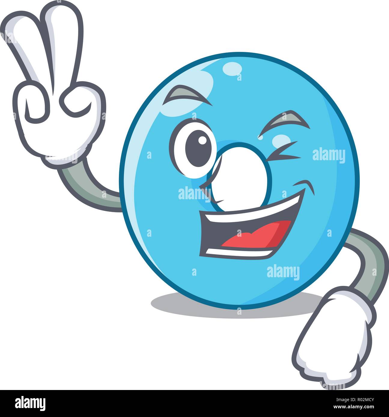 Two finger the number zero on a cartoon Stock Vector Image & Art - Alamy