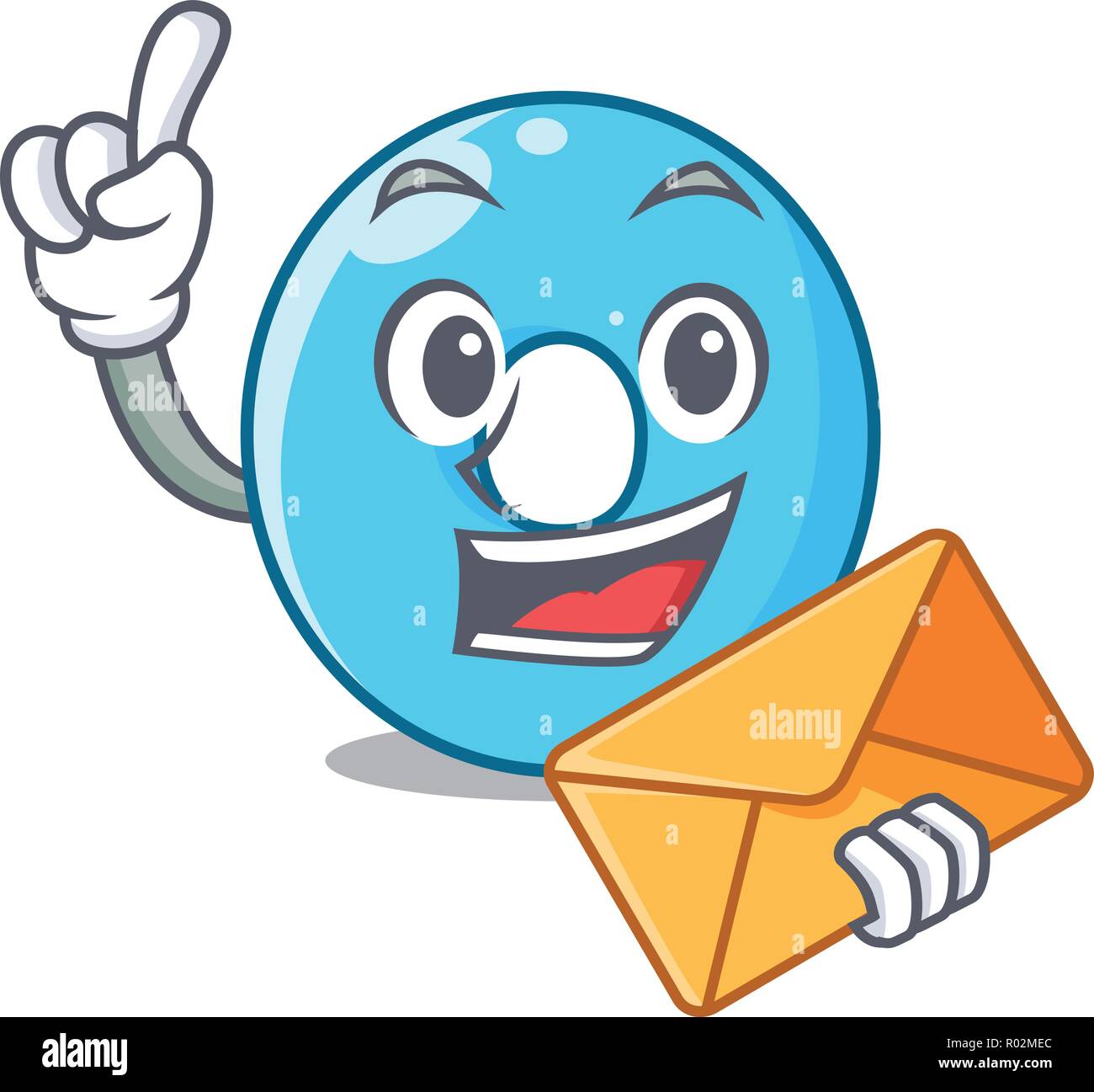 With envelope the number zero on a cartoon Stock Vector Image & Art - Alamy