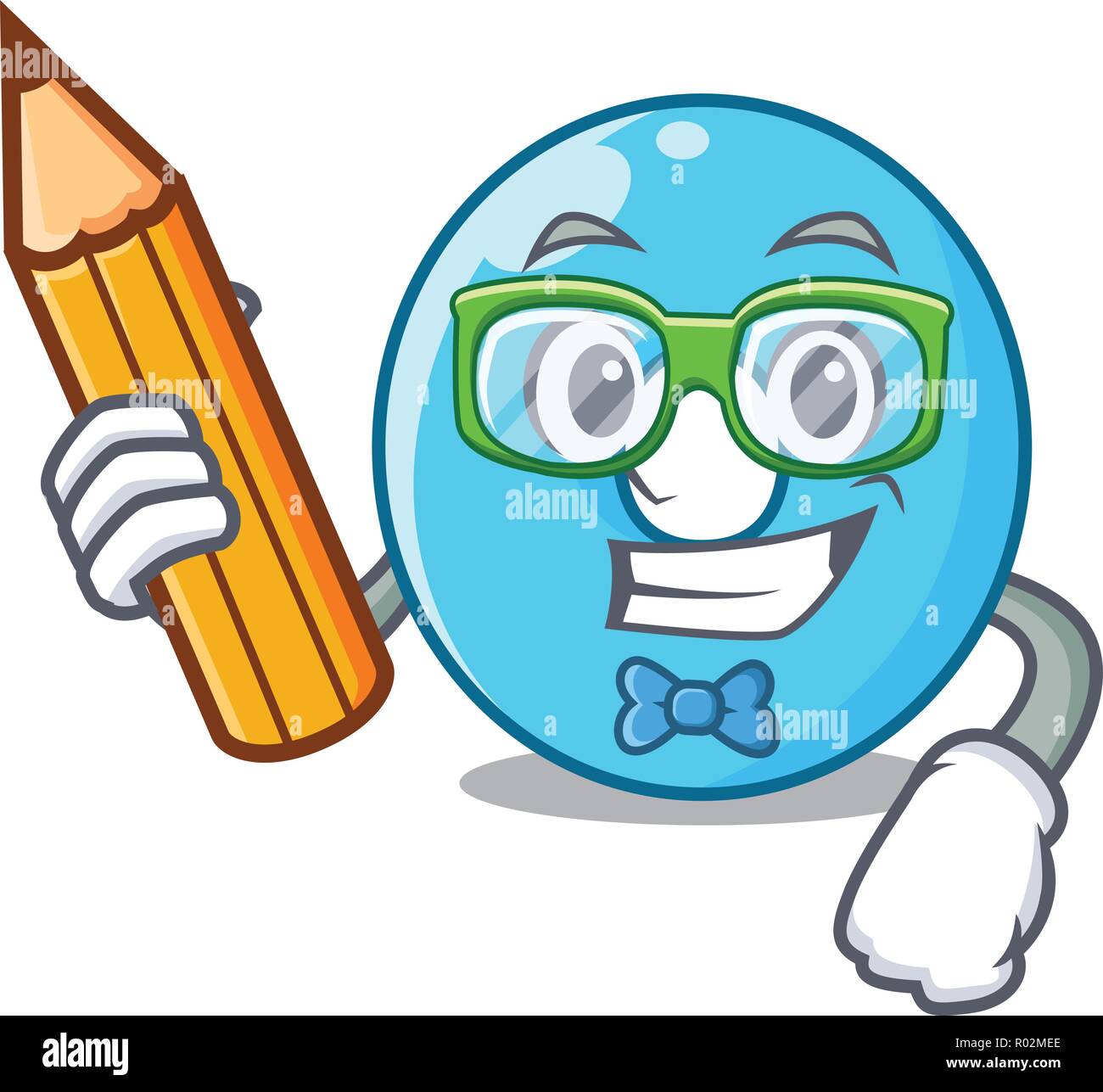 Student the number zero on a cartoon Stock Vector Image & Art - Alamy