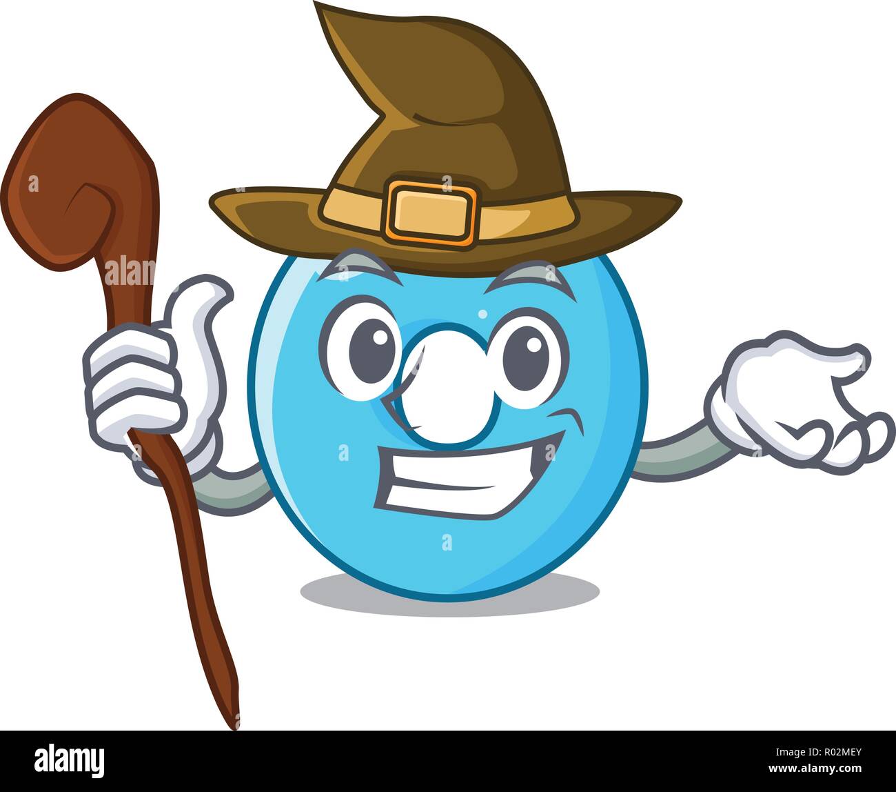 Witch cartoon the number zero color blue Stock Vector Image & Art - Alamy