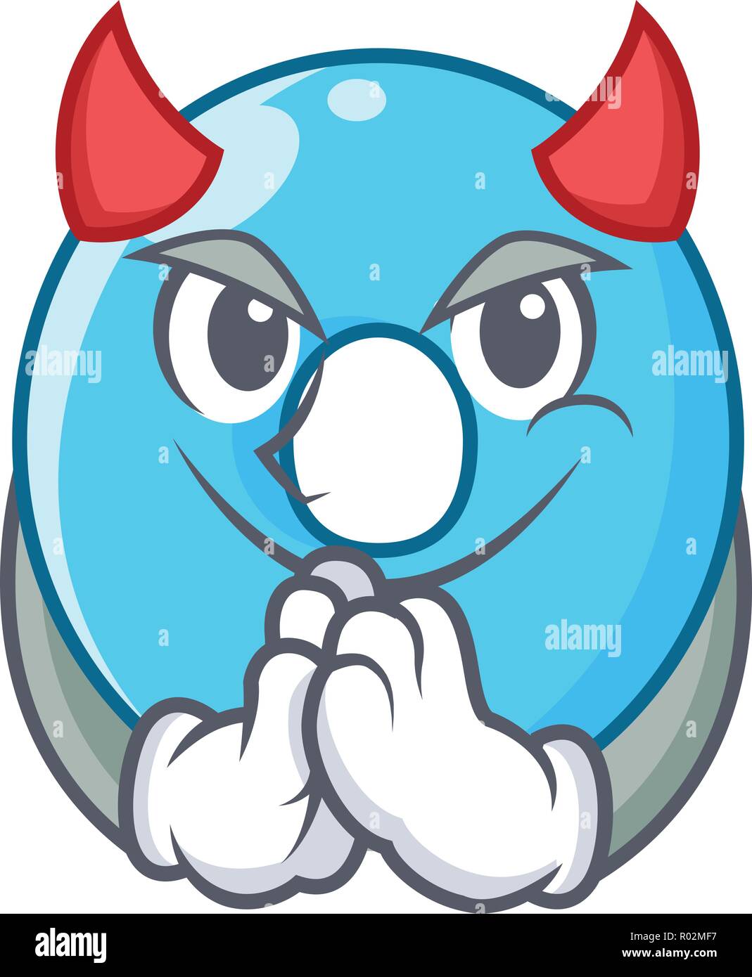 Blue devil mascot hi-res stock photography and images - Alamy