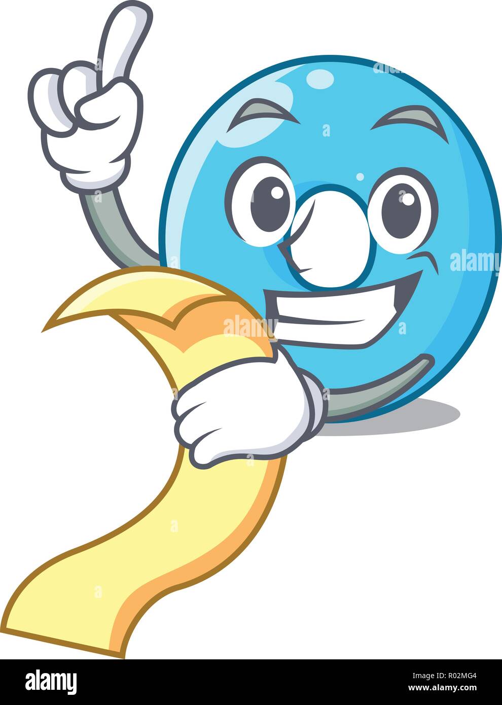 With menu cartoon the number zero color blue Stock Vector Image & Art ...