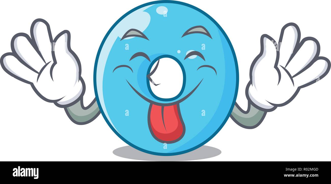 Tongue out number zero isolated on the mascot Stock Vector Image & Art ...