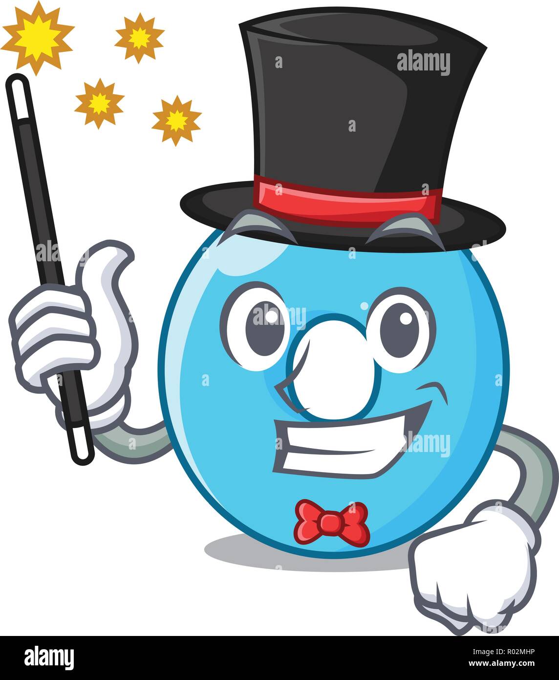 Magician number zero isolated on the mascot Stock Vector Image & Art ...