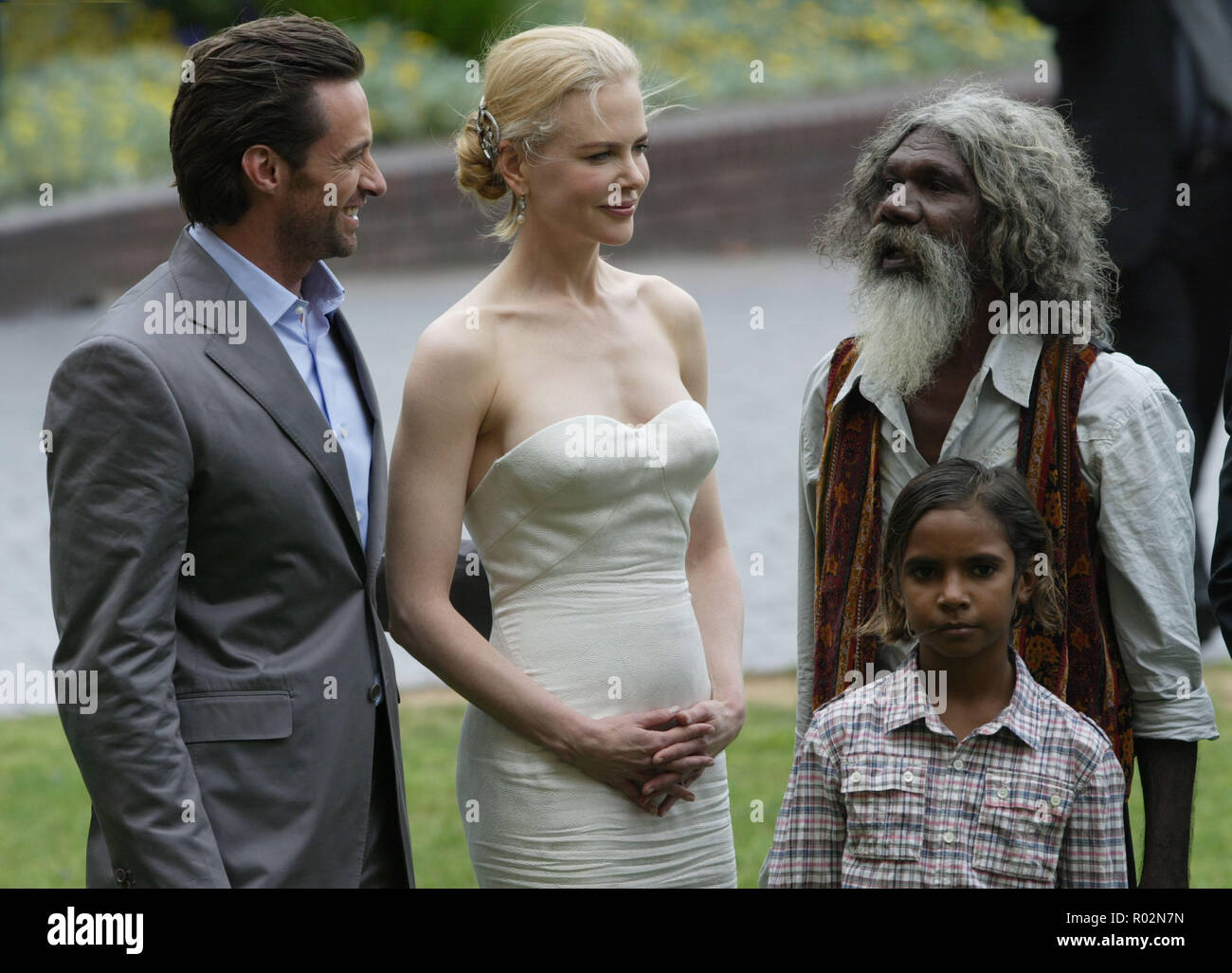 Hugh Jackman, Nicole Kidman, Brandon Walters and David Gulpilil Press ...