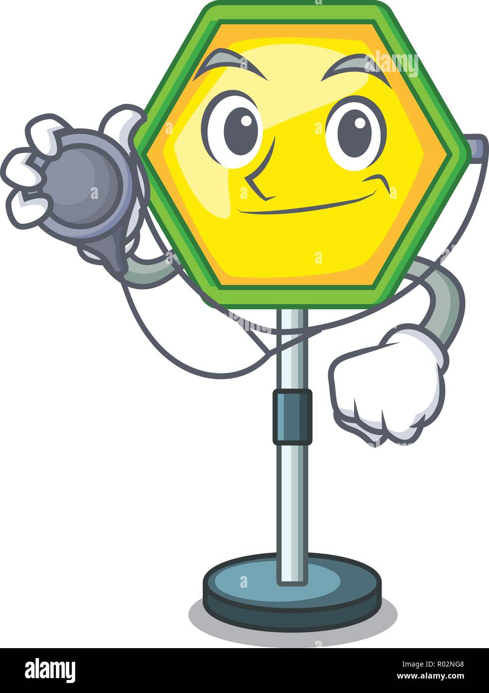 Doctor character traffic sign regulatory and warning Stock Vector Image ...