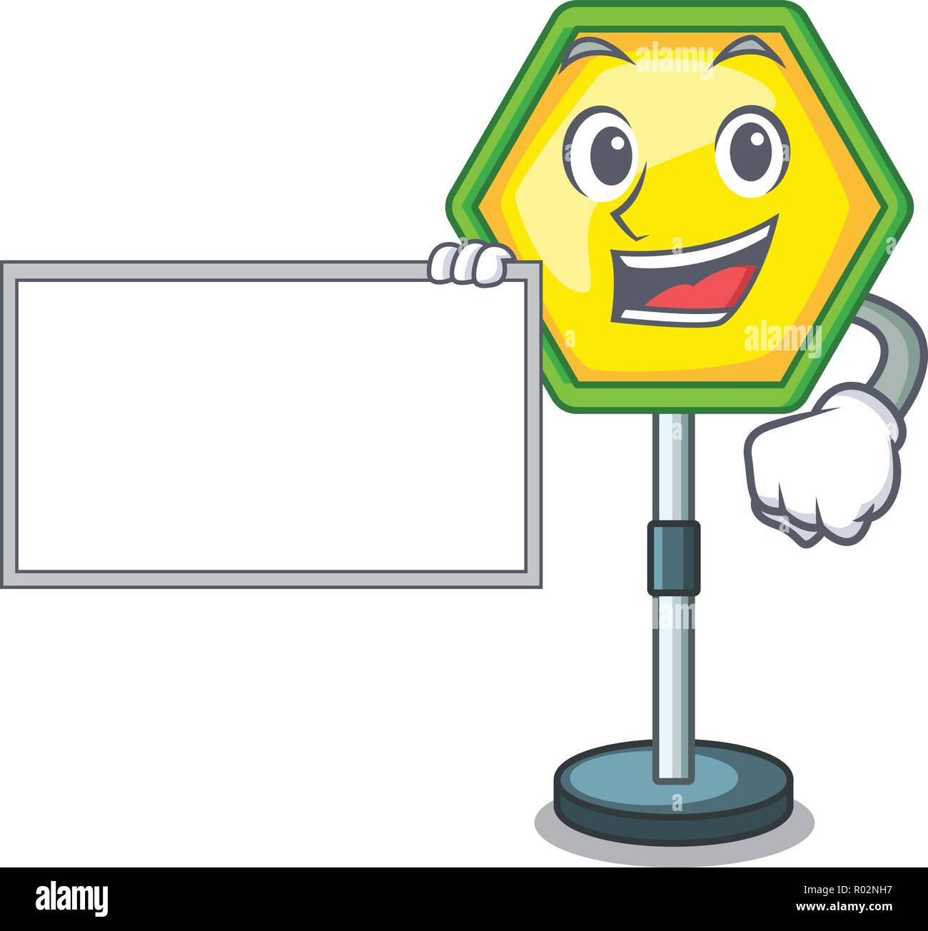 With board character traffic sign regulatory and warning Stock Vector ...
