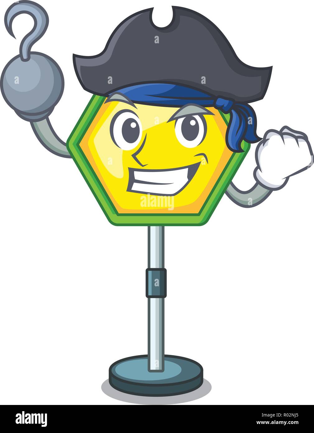 Pirate character traffic sign regulatory and warning Stock Vector Image ...