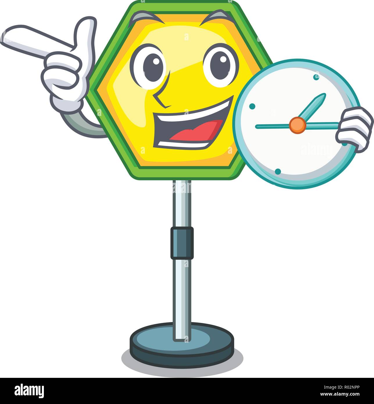 Downtown street clock Stock Vector Images - Alamy