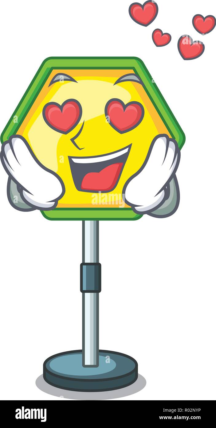 In love road traffic sign on the cartoon Stock Vector Image & Art - Alamy