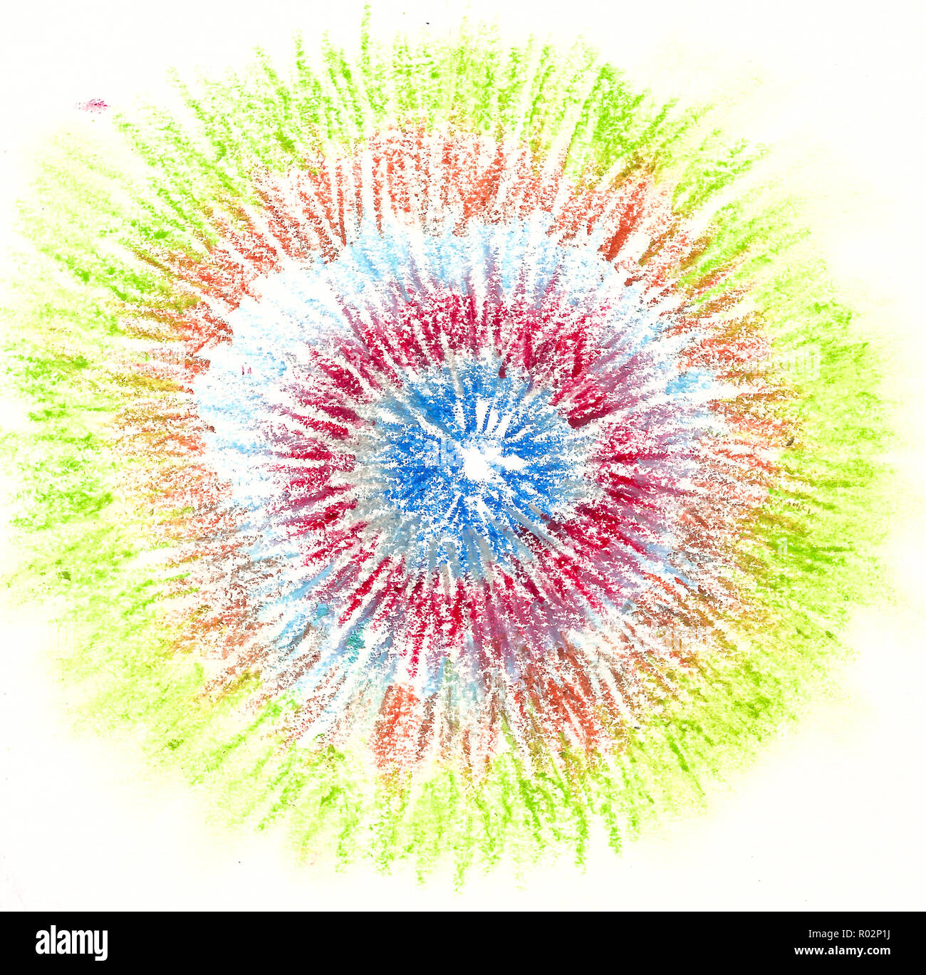 oil pastel colorful design pattern, handmade Stock Photo - Alamy