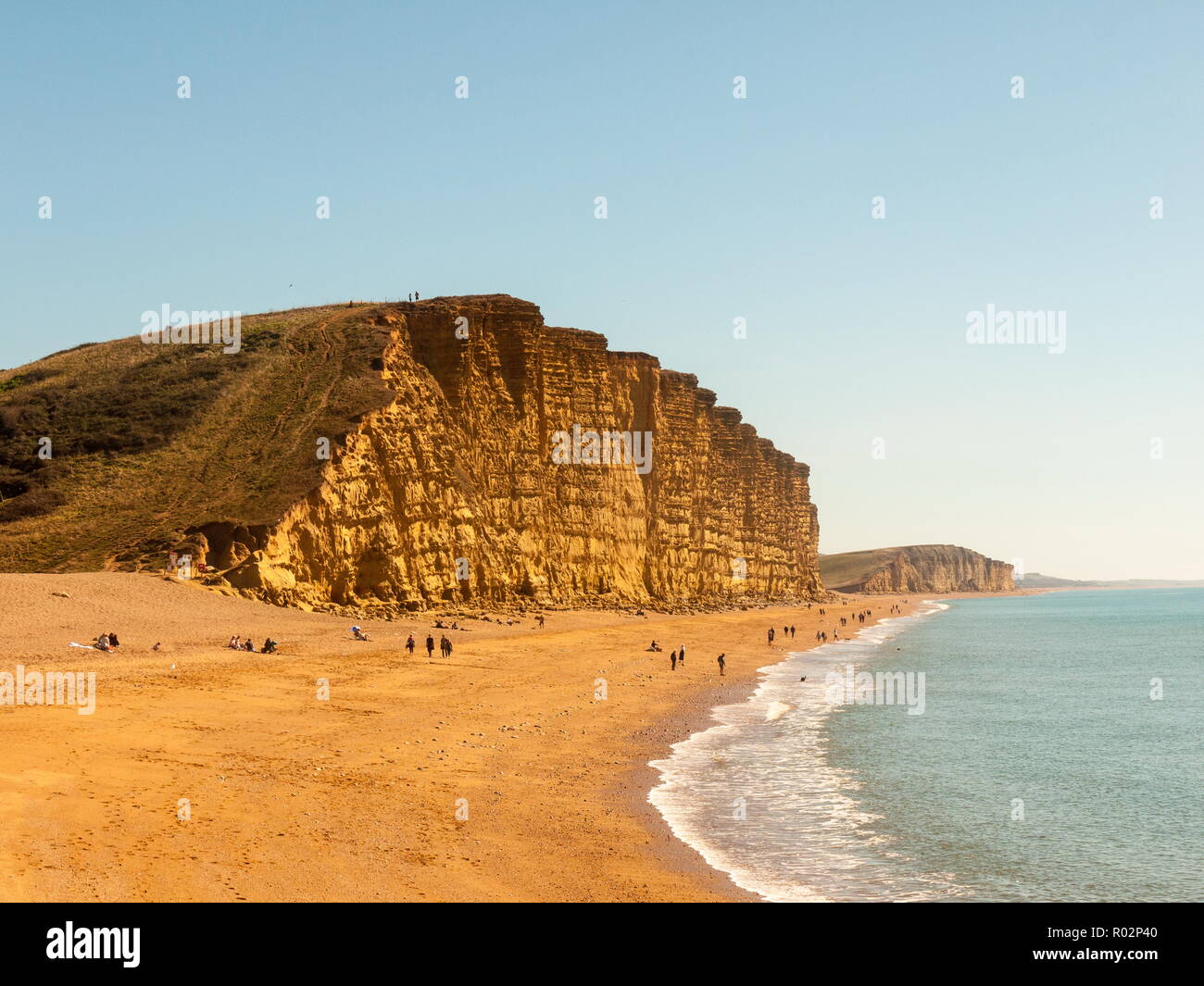 jurassic coast Charmouth dorset cliffs rocks landscape nature tourist ...