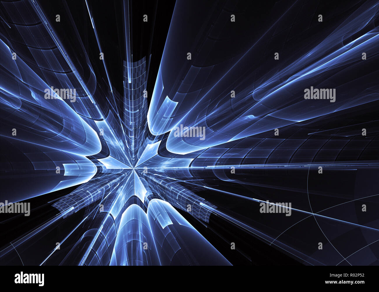 Computer generated abstract tehnology image. Three-dimensional 3D ...