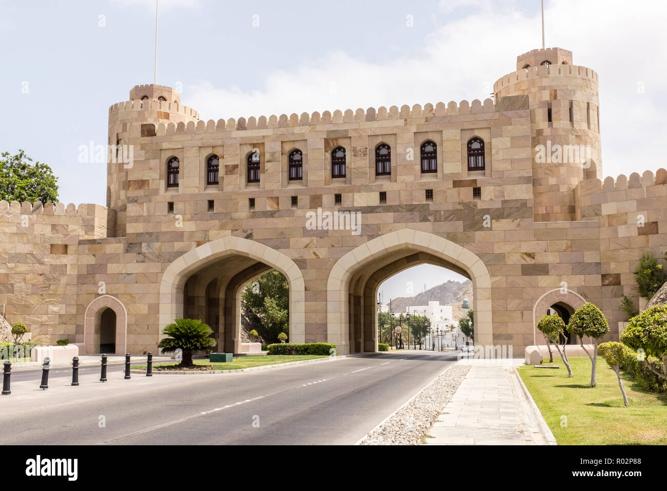 Muscat Gate Museum, which straddles the road between the corniche and ...