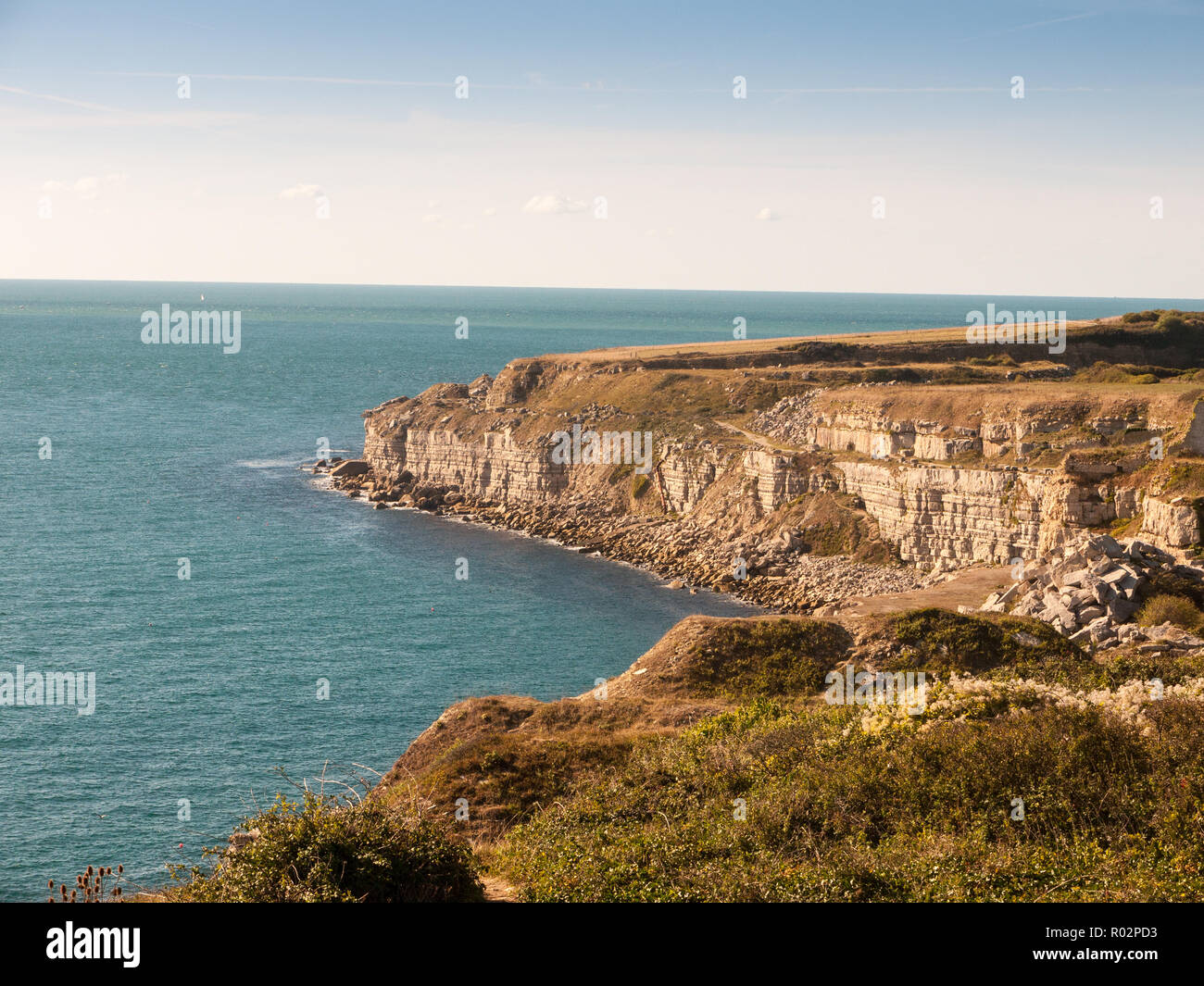 isle of portland coast dorset weymouth landscape space ocean summer ...